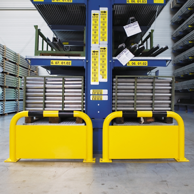 New Bollards Limited Black Bull Steel Indoor Medium Hoop Protection ...