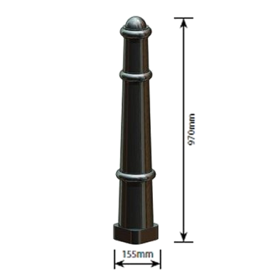 New Bollards Limited Marshalls Ferrocast Hackney Fixed Bollard