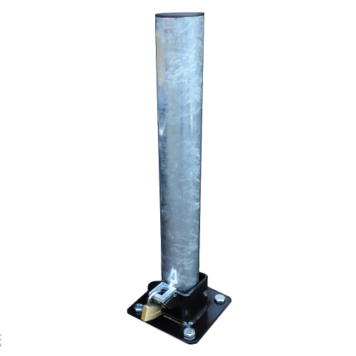New Bollards Limited Fold Down Galvanised Steel Round Post with Padlock ...